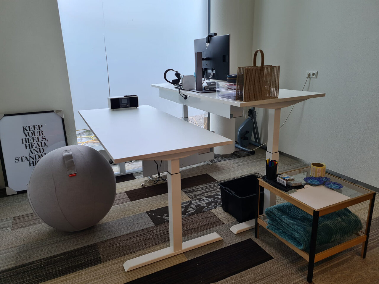 Office Ball Sitting Ball | Sittingball behind your desk | Worktrainer.com