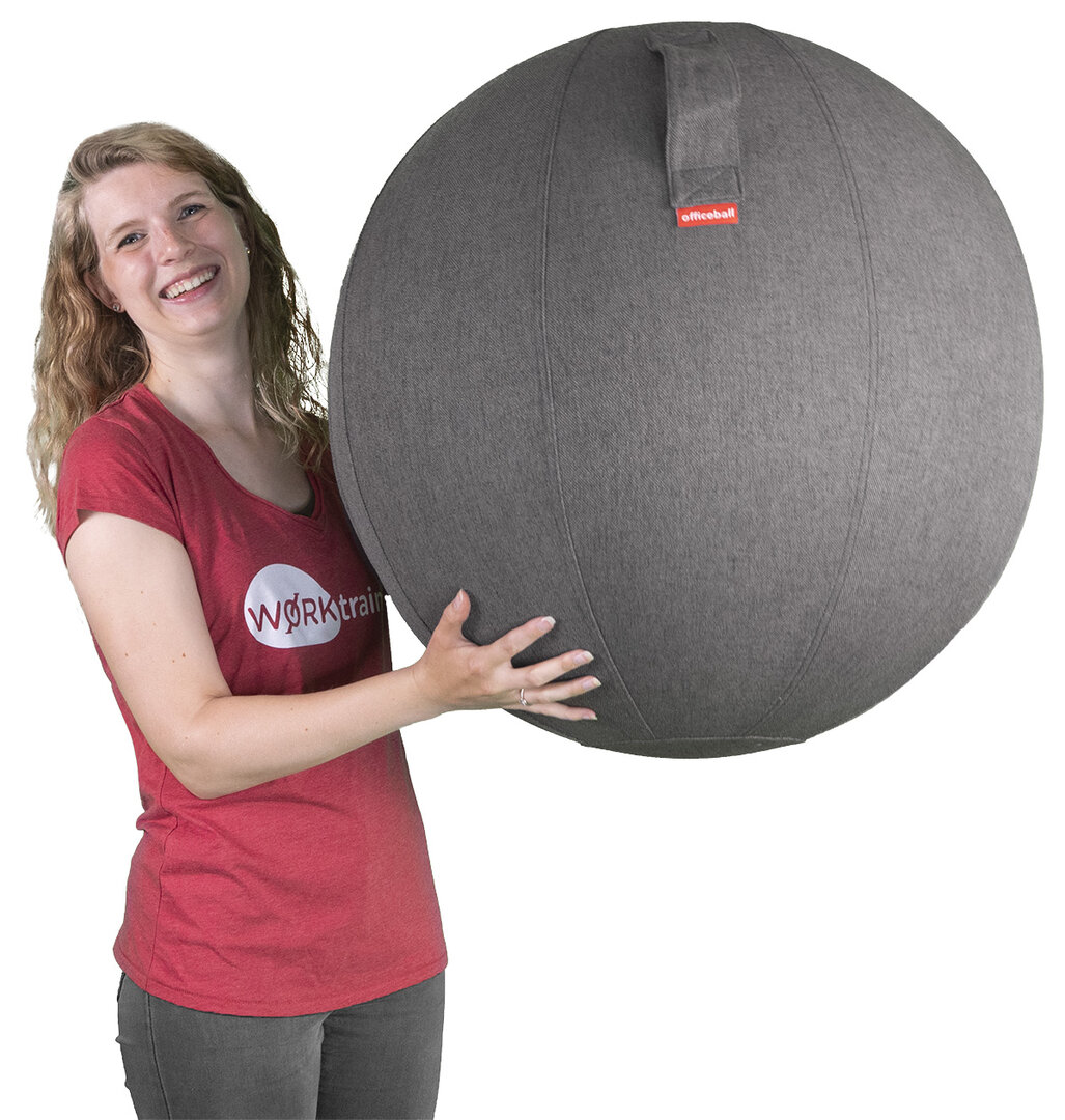 Office Ball Sitting Ball | Sittingball behind your desk | Worktrainer.com