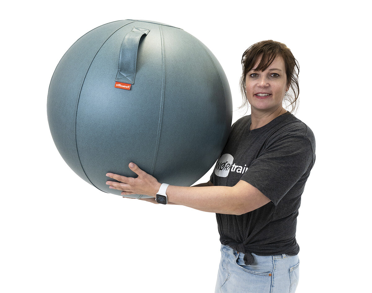 Office Ball - Sitting Ball Leatherlook | Sittingball behind your desk ...